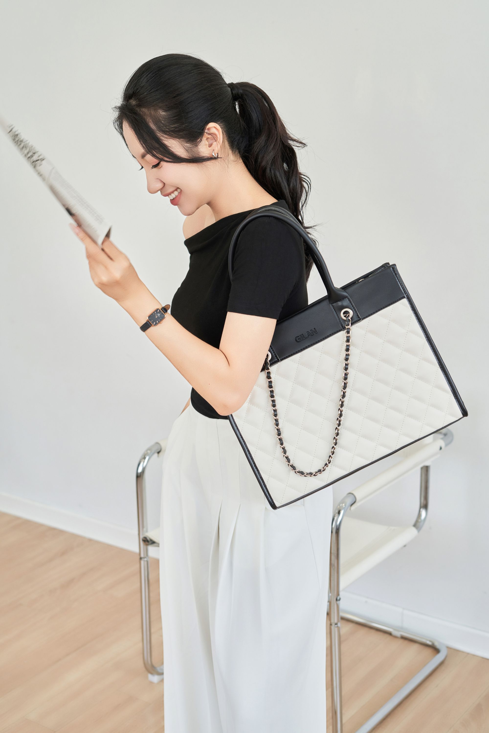 Túi xách tote nữ GILAN Gani bag ( 3 màu) - đựng được Laptop, A4 ...