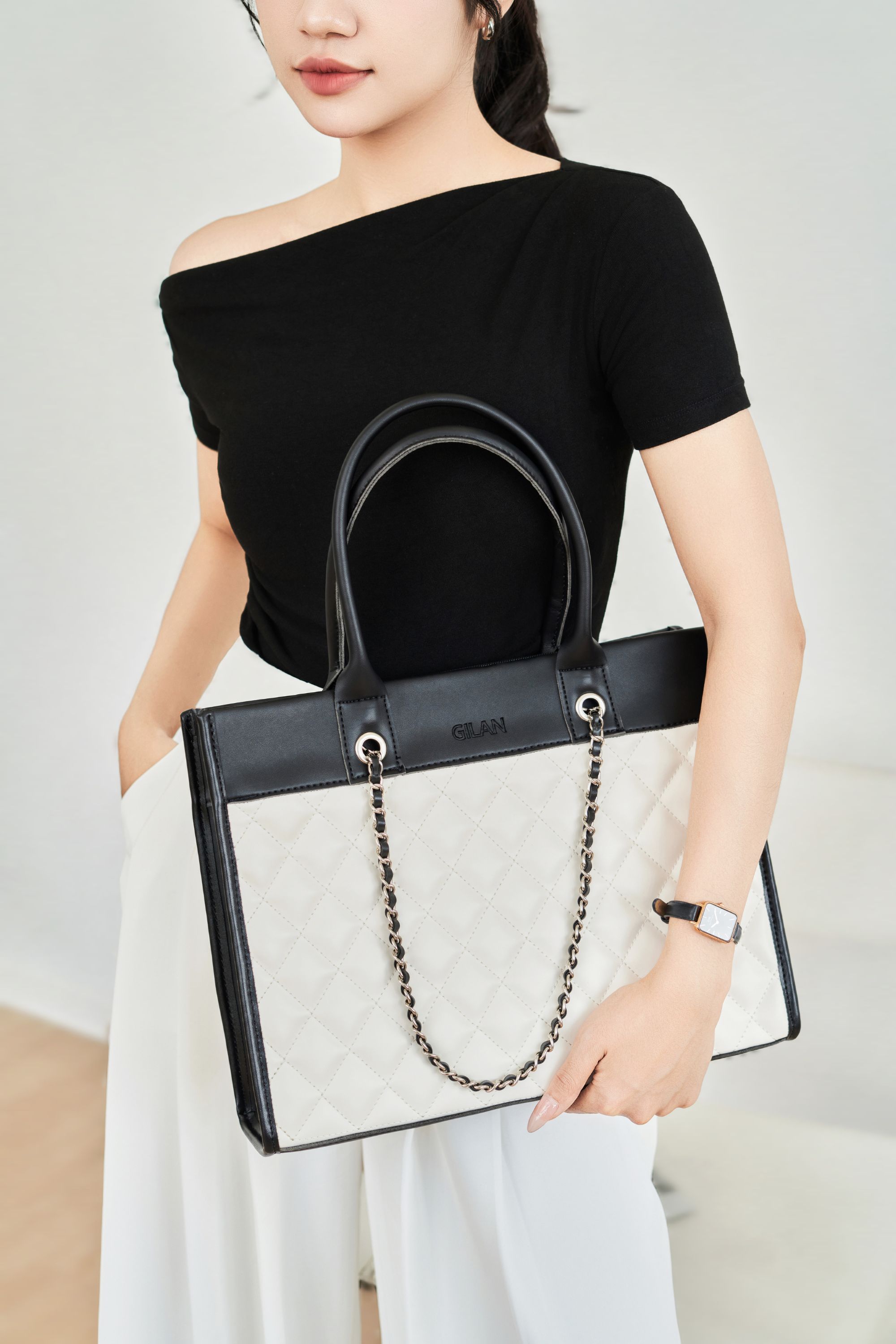 GILAN Túi xách tote nữ Gani bag TCS010 ( 3 màu) - đựng được Laptop, A4 ...