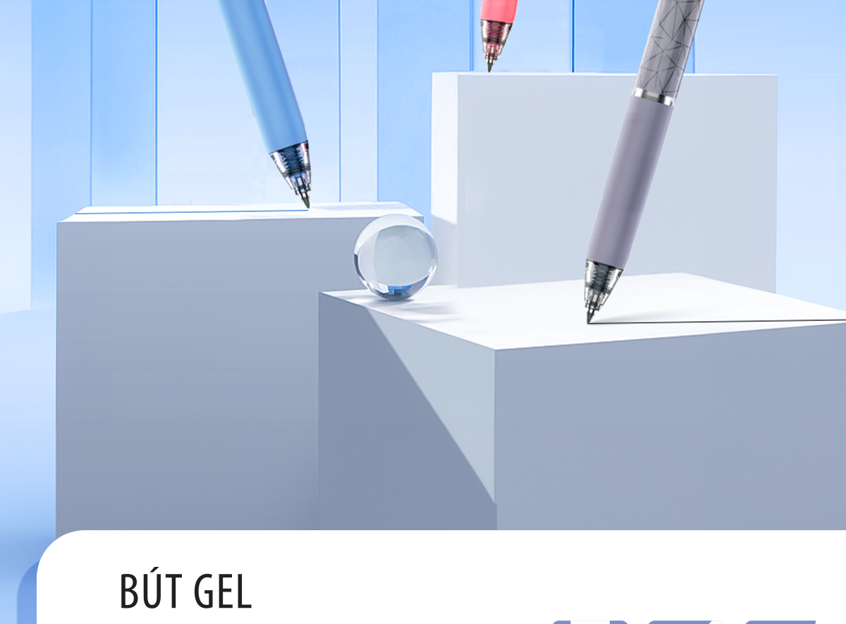 Combo 5/10/20 bút gel Thiên Long Gel-033 Quick Dry ngòi 0.5mm mực nhanh ...