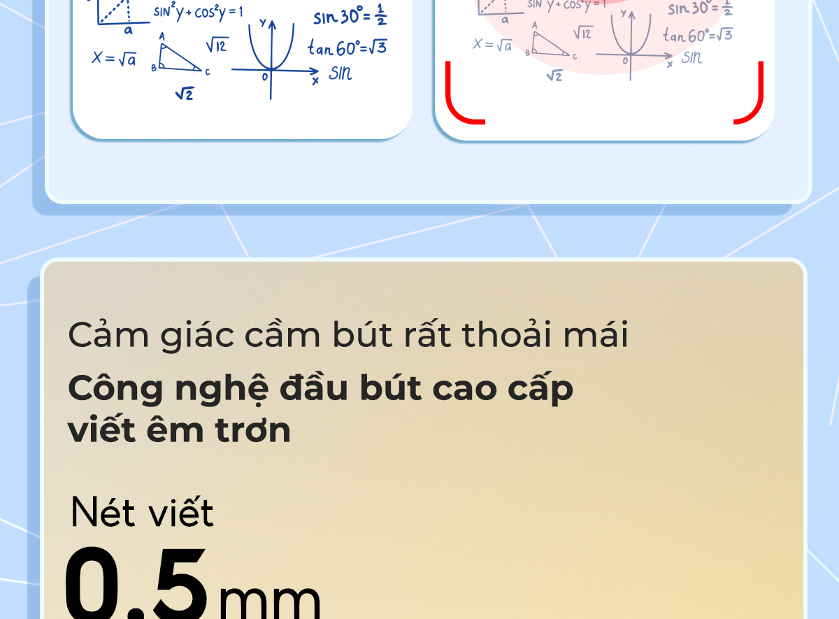 Combo 5/10/20 bút gel Thiên Long Gel-033 Quick Dry ngòi 0.5mm mực nhanh ...