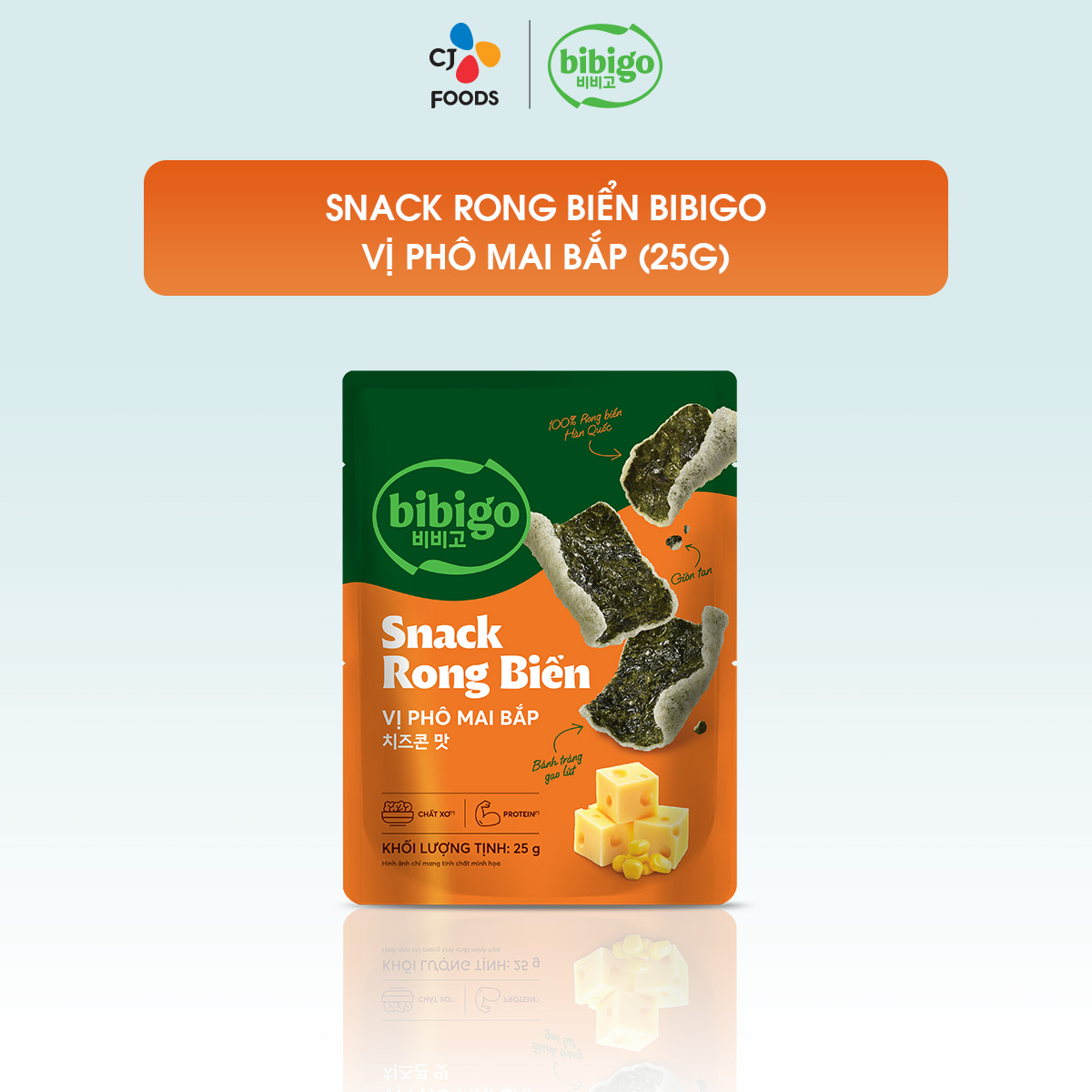 Thùng Snack rong biển Bibigo vị Truyền thống/ Mật ong Bắp/ Bắp Phô mai ...