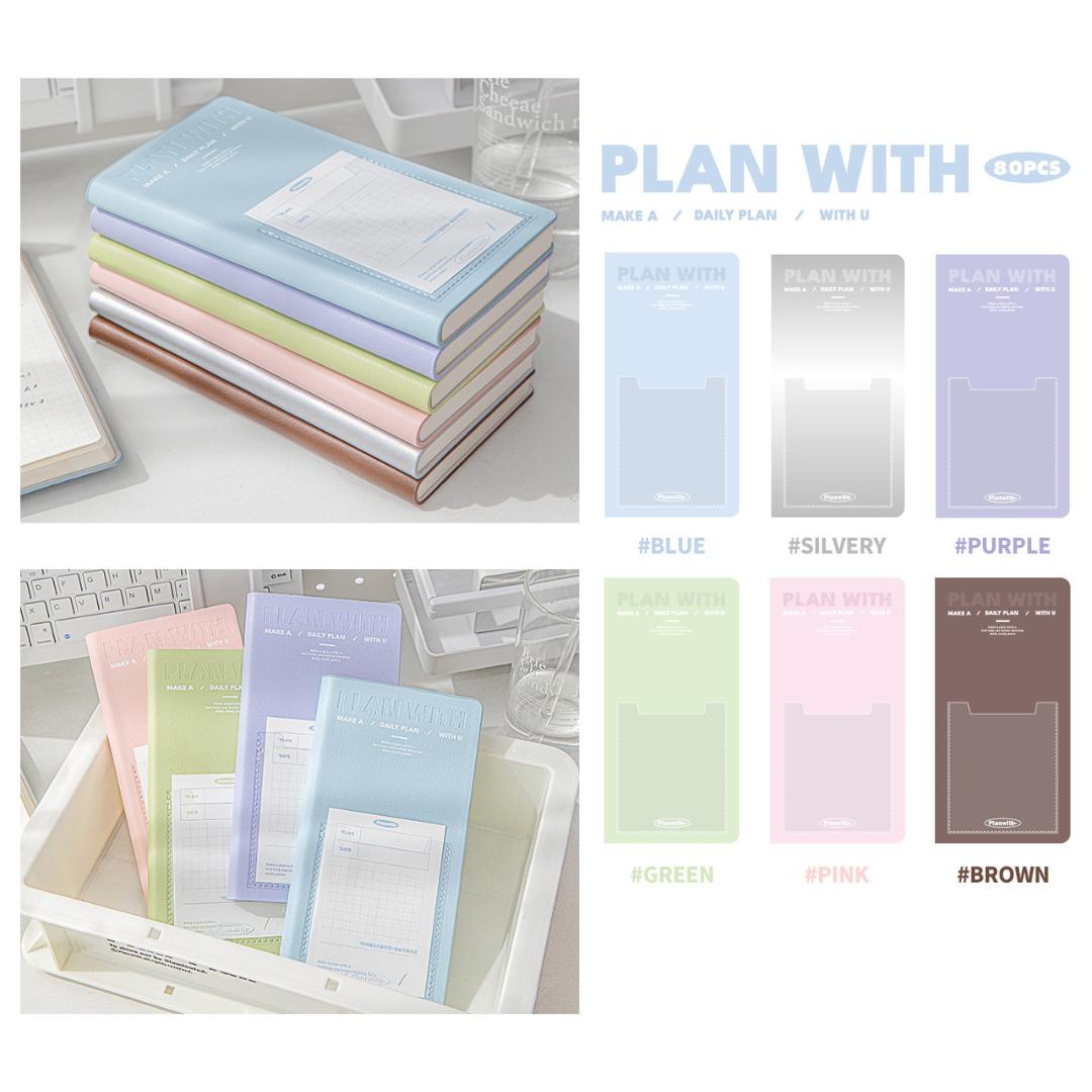 Sổ Tay Planner Planwith 160 Trang Lên Kế Hoạch Hằng Ngày Bìa Da PU 2 Loại Ruột Tiện Lợi | Shopee ...