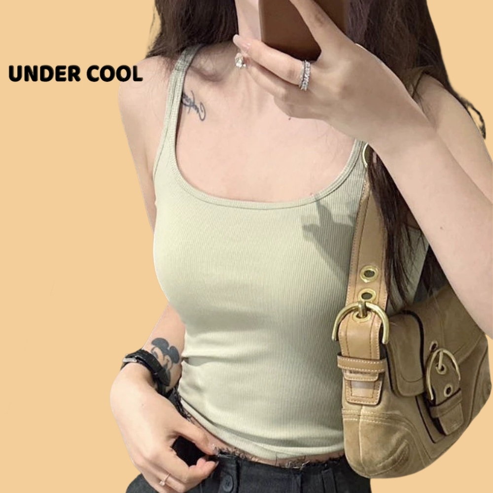 Áo Hai Dây Cotton UNDERCOOL Có Mút Ngực Tôn Dáng - Bra Ba lỗ nữ kèm mút ...