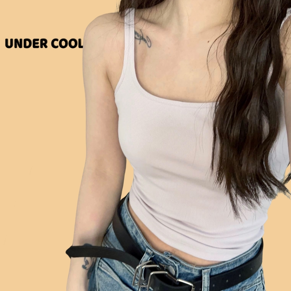 Áo Hai Dây Cotton UNDERCOOL Có Mút Ngực Tôn Dáng - Bra Ba lỗ nữ kèm mút ...