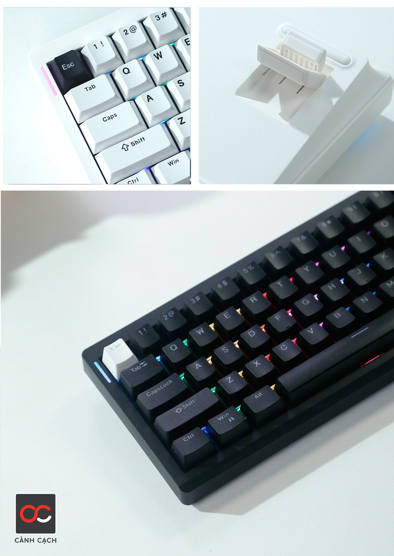 Bàn Phím Cơ Không Dây Hotswap 5 Pin GMK61 GMK87 | Shopee Việt Nam