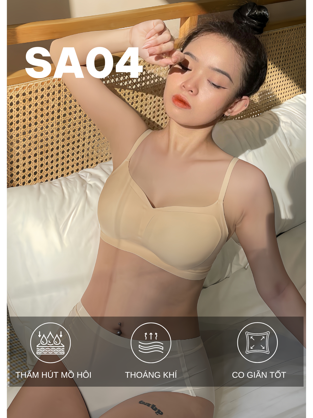 Áo Lót Nữ Đúc Su Không Gọng AHBRA SA04 Không Lộ Viền Gom Đẩy Ngực Chống Chảy Xệ Hợp Mặc Áo Dài ...