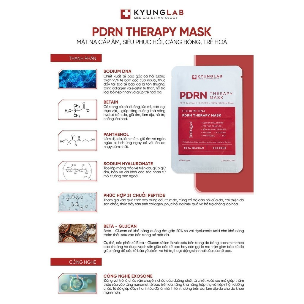 Mặt Nạ PDRN KyungLab PDRN Therapy Mask 23ml | Shopee Việt Nam