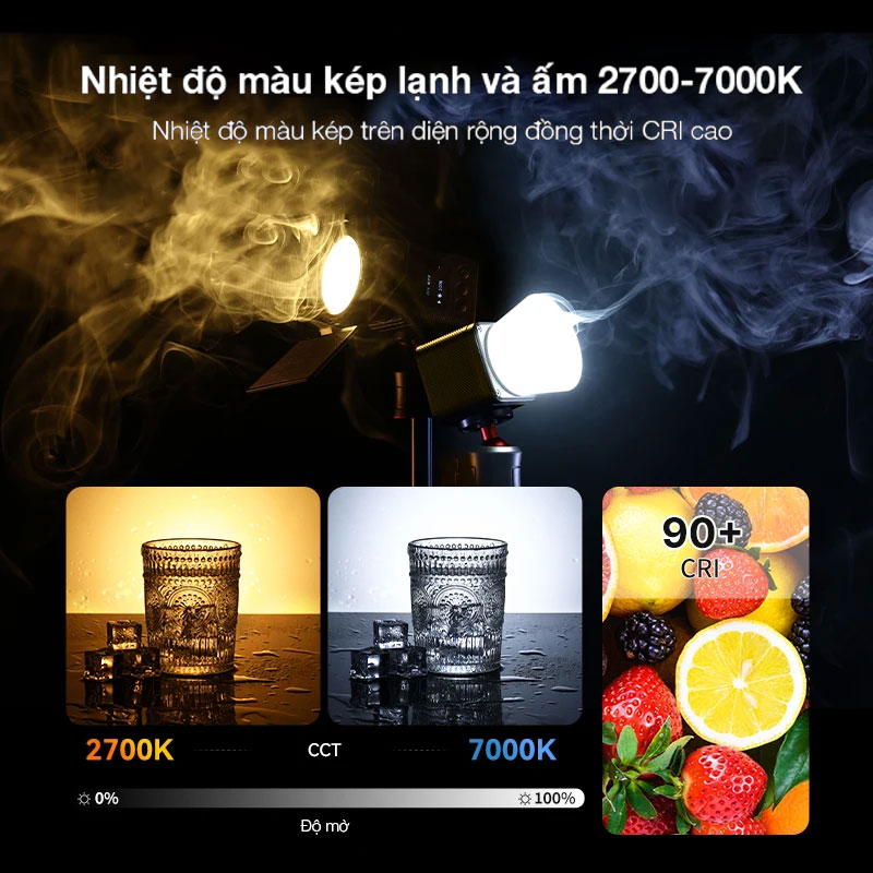 Ulanzi L3 RGB Đèn Led Cob mini dải nhiệt màu 2700 - 7000K công suất 5W chính hãng | Shopee Việt Nam