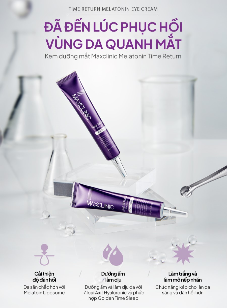 Kem Dưỡng Mắt Đa Năng Maxclinic Time Return Melatonin Eye Cream 20g ...