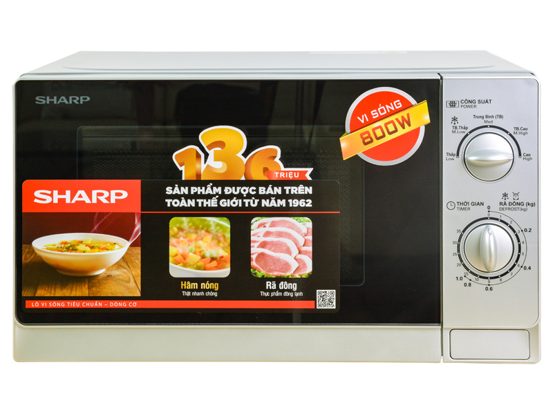 Lò Vi Sóng Sharp 20Lit, Model R-205VN / R-202VN / R-209VN, Hàng Mới Fullbox Bảo Hành Chính Hãng ...