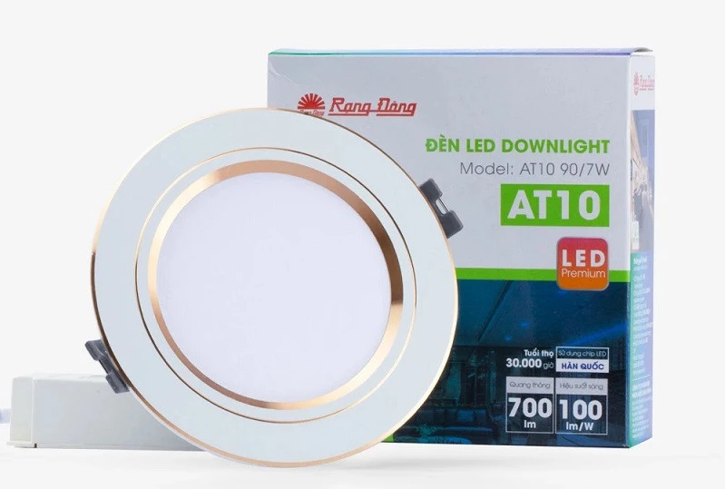 Đèn âm trần Rạng Đông 7W, 9W, 12W AT10 / AT10DM đổi màu, Đèn led âm ...