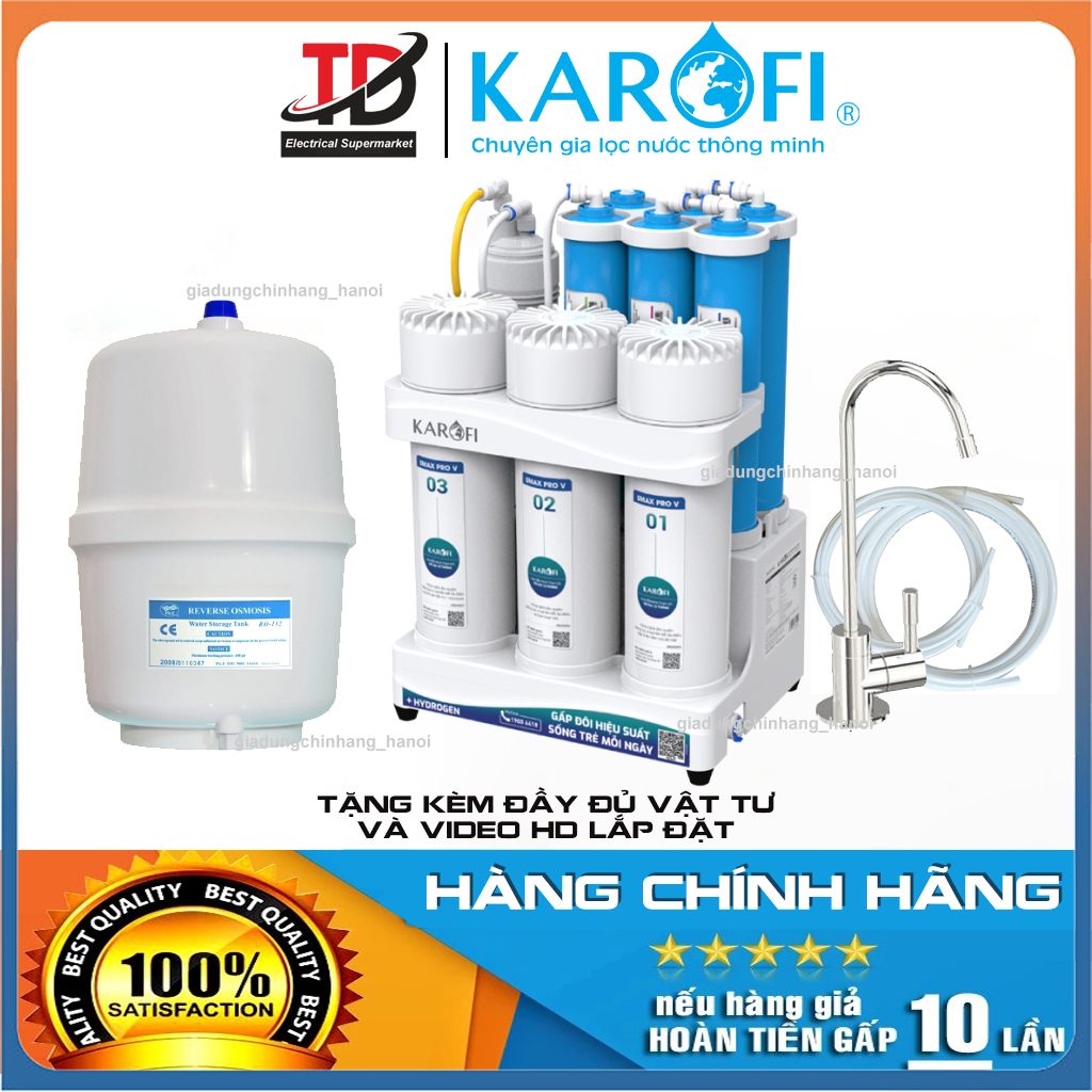 Máy Lọc Nước Để Gầm Karofi KAQ-U03 Pro, Lõi RO Purifim Mỹ - 10 Lõi Lọc ...