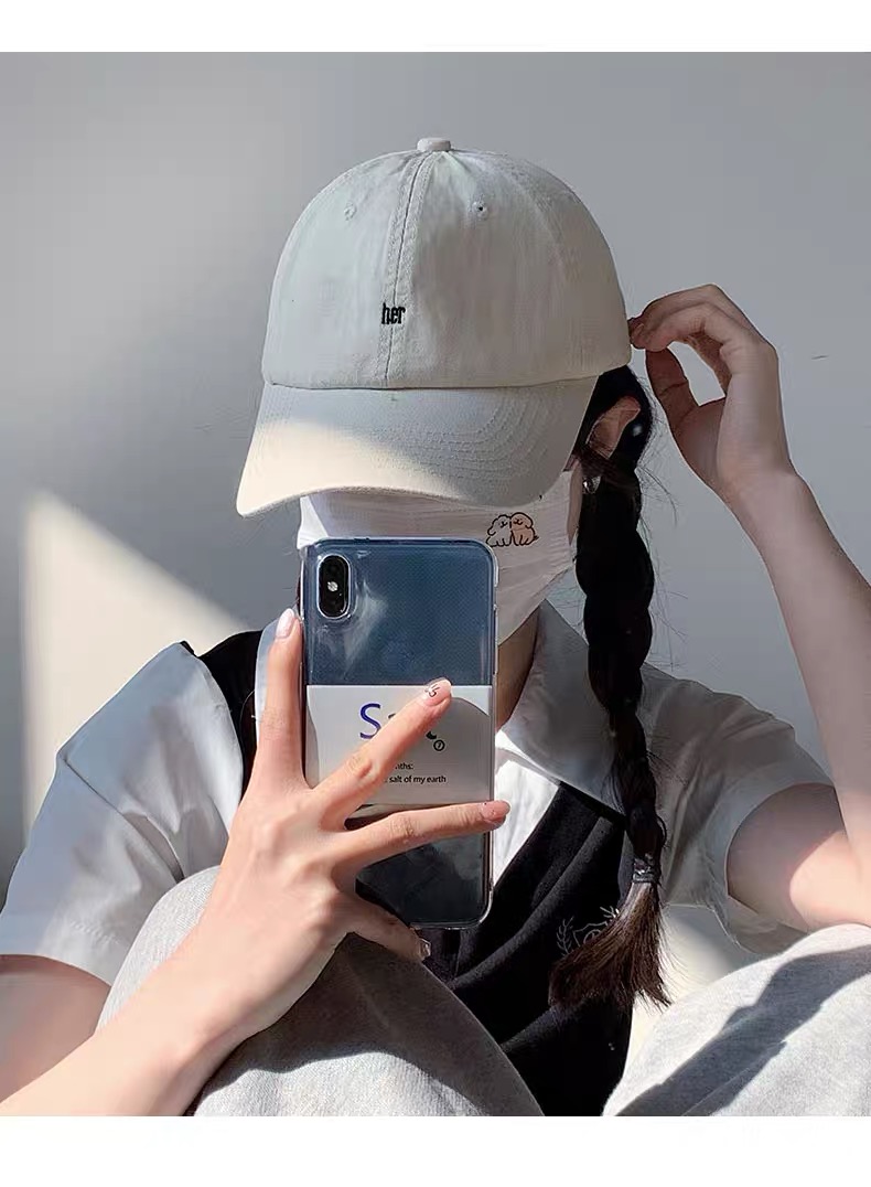 Mũ lưỡi trai nam nữ LOULI SAIGON thêu form mềm, nón lưỡi trai kaki màu đỏ thời trang Hàn Quốc ...