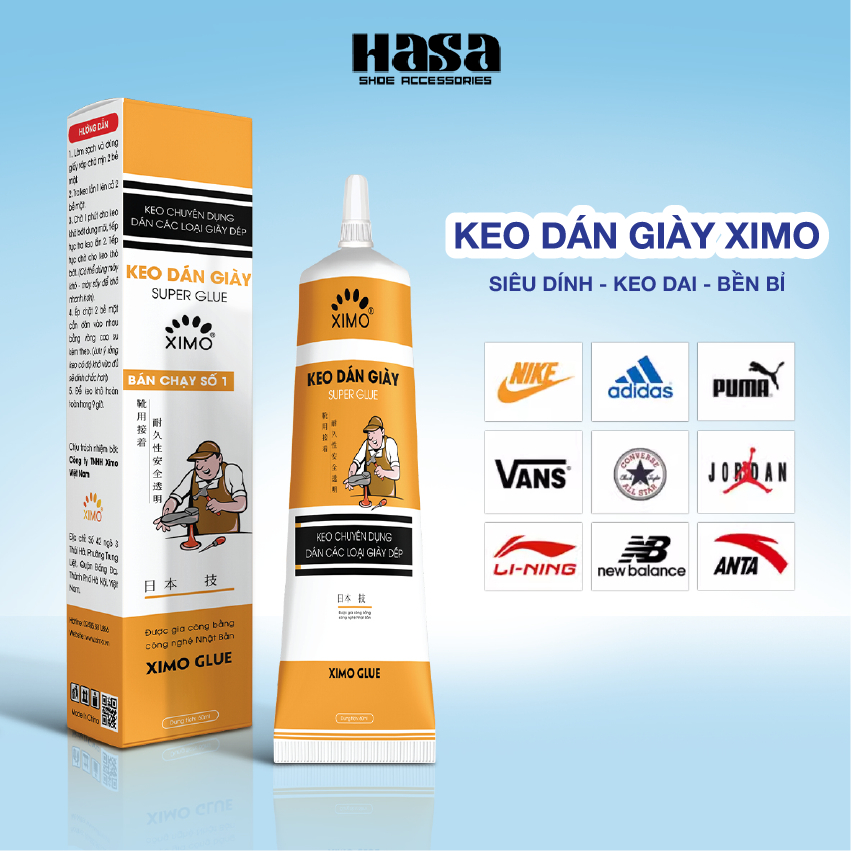 Keo Dán Giày Nhiệt 60ml XIMO Trong Suốt Siêu Dính Dùng Không Tổn Thương ...