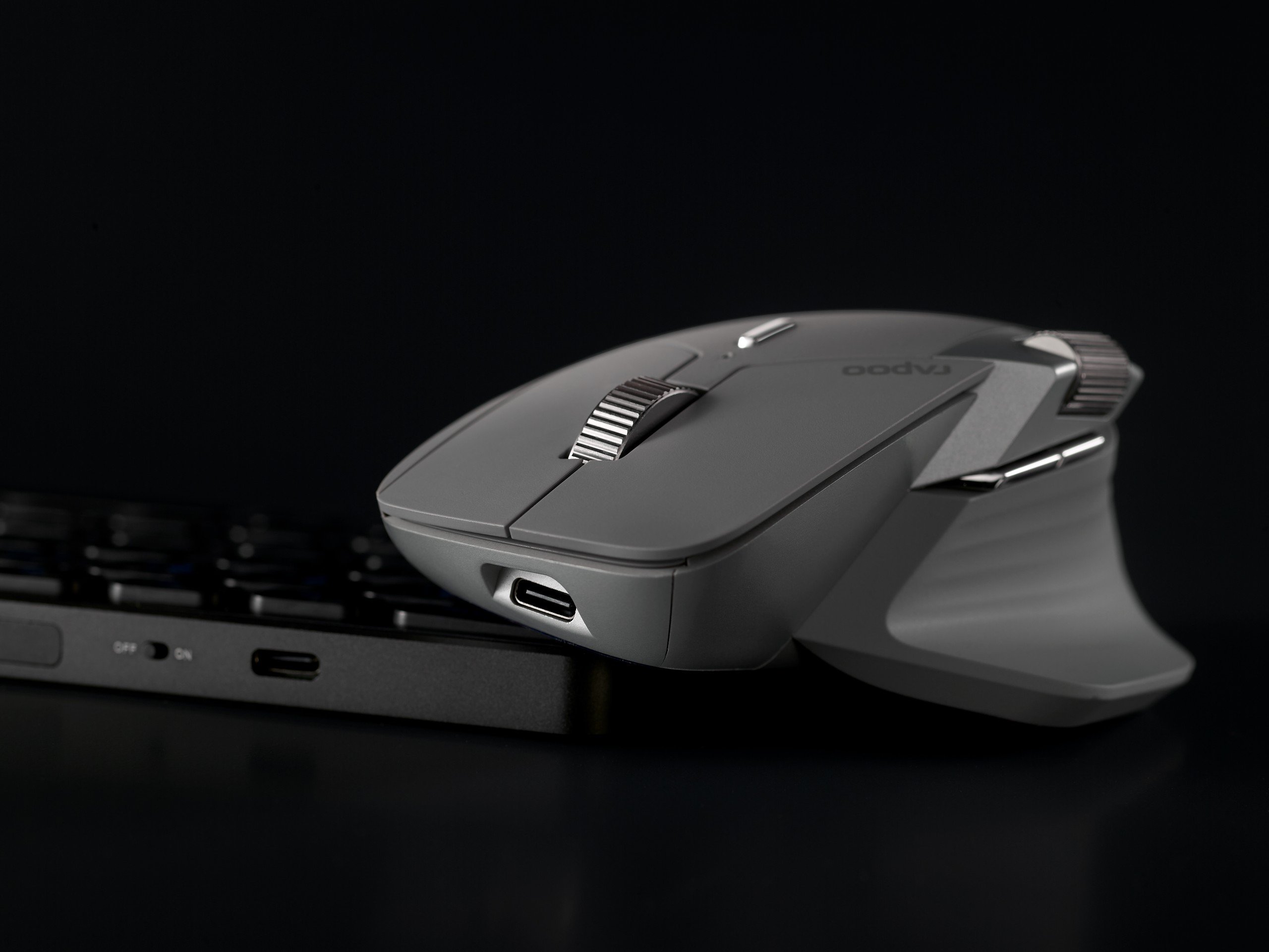 Chuột Không Dây Rapoo MT760 Mini | Bluetooth/2.4G/Có dây | Kết nối tối ...