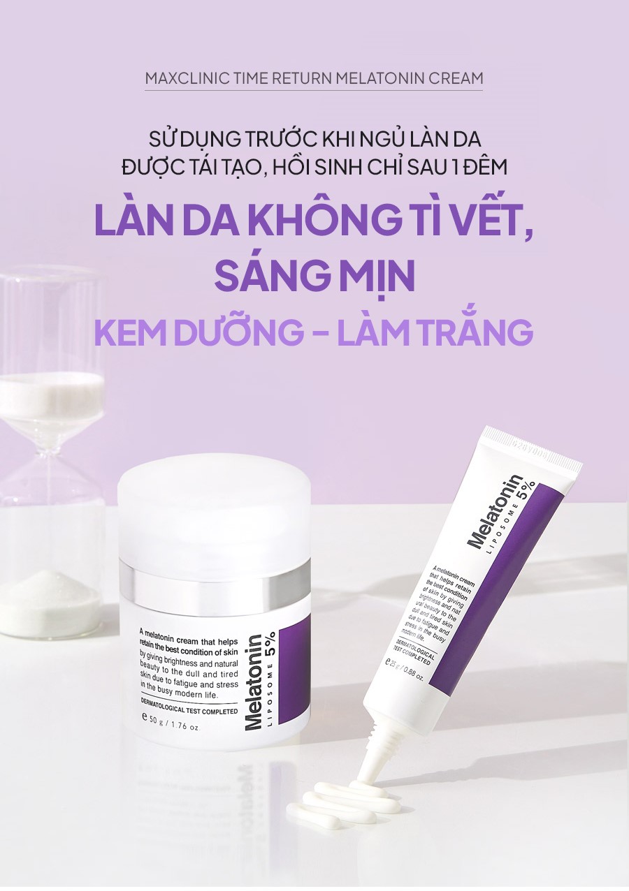Kem Dưỡng Maxclinic Time Return Melatonin Cream 25g | Shopee Việt Nam