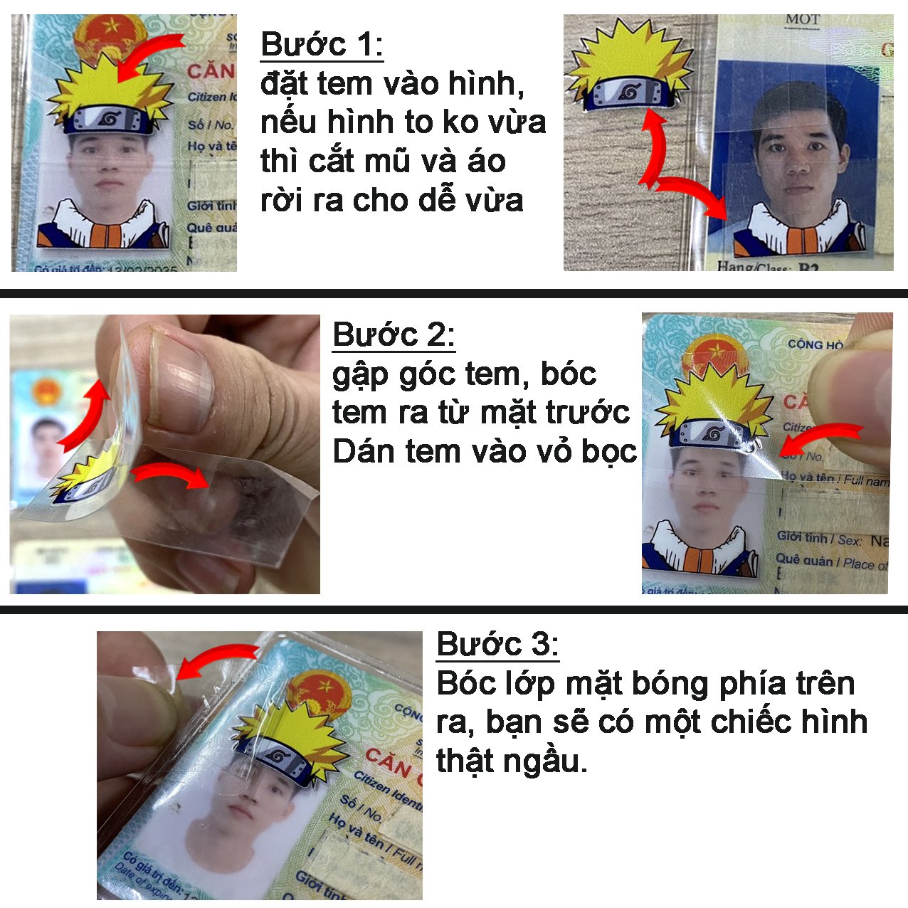 Combo 100 vỏ bọc căn cước công dân INICHI B1234 hình ảnh vui nhộn ...