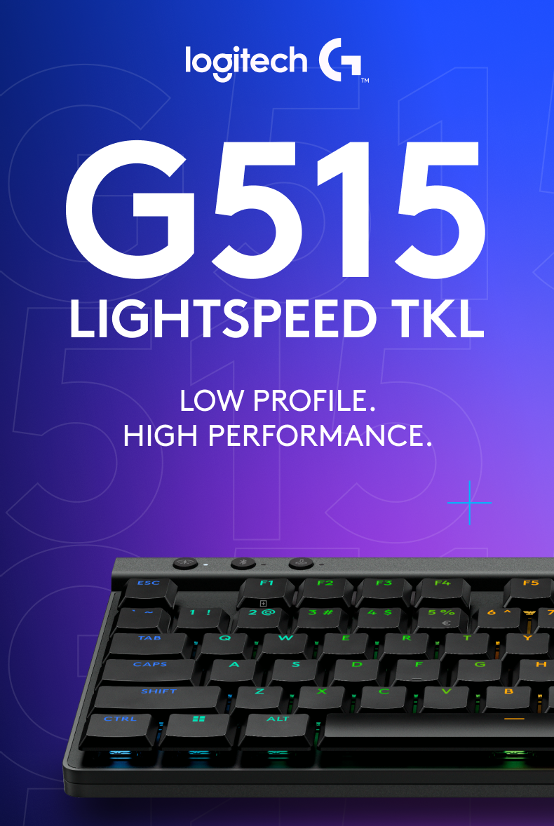 Bàn phím Gaming Không dây Low profile Logitech G515 LIGHTSPEED TKL ...