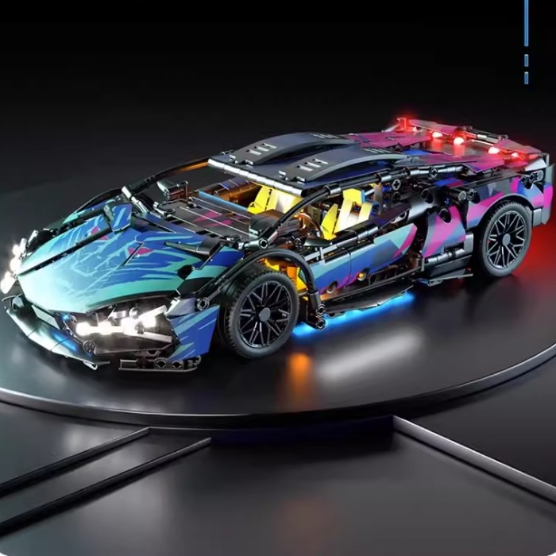 Mô hình siêu xe technic Lambo Cyber Lam tỉ lệ 1:14 quà tặng bé trai ...