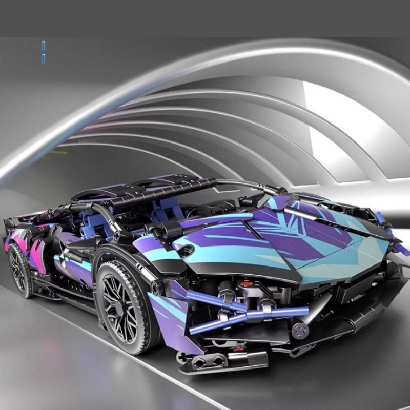 Mô hình siêu xe technic Lambo Cyber Lam tỉ lệ 1:14 quà tặng bé trai ...