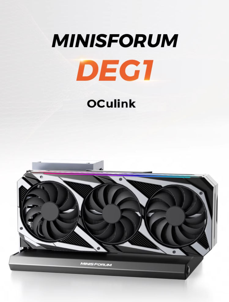 eGPU DEG1 Oculink Minisforum Kết nối card màn hình rời qua NVME, CHƯA ...
