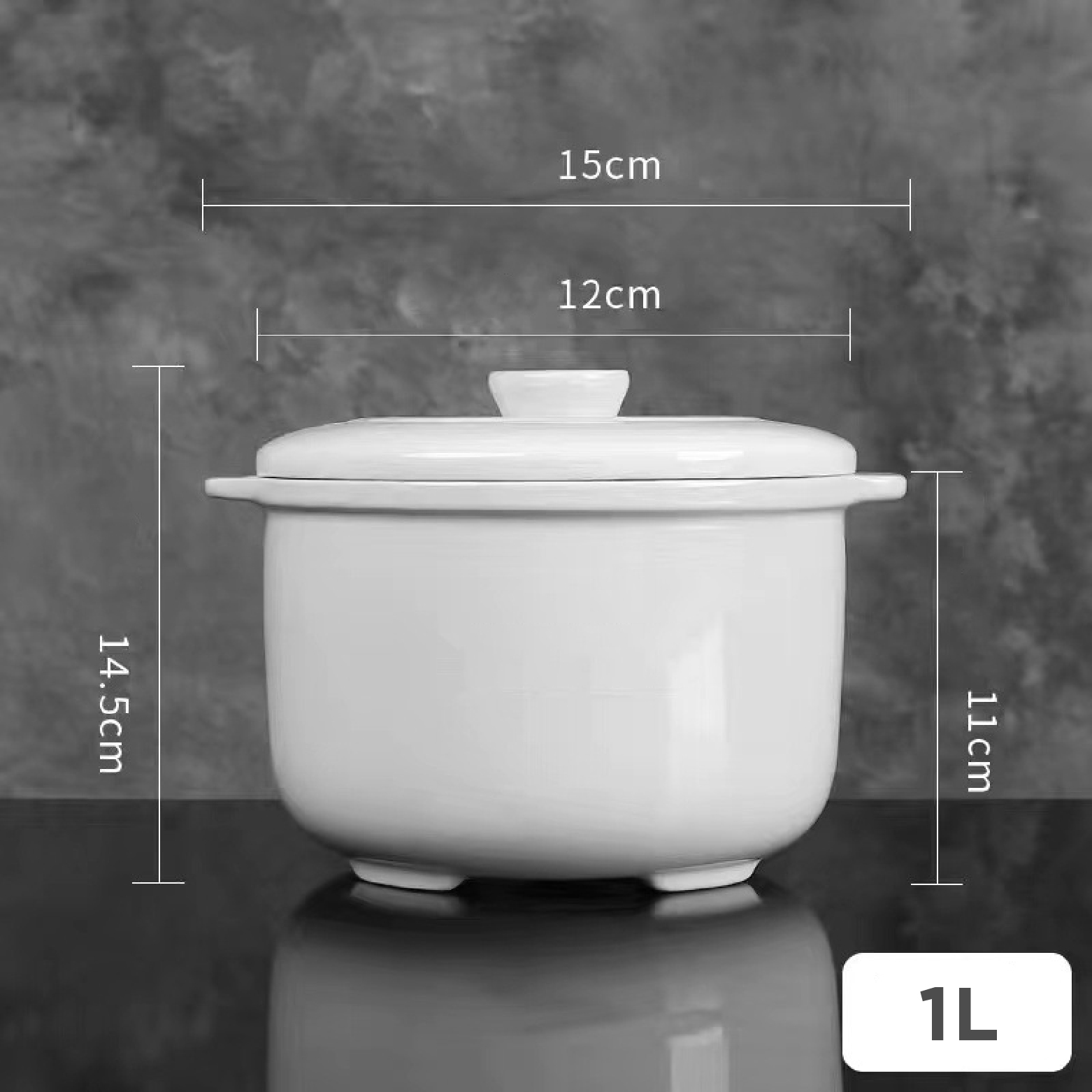 Thố sứ 0.5L 0.8L 1L 1.6L 2.5L - Phụ kiện thay thế nồi nấu chậm Bear - Thố chưng yến kèm cả nắp ...