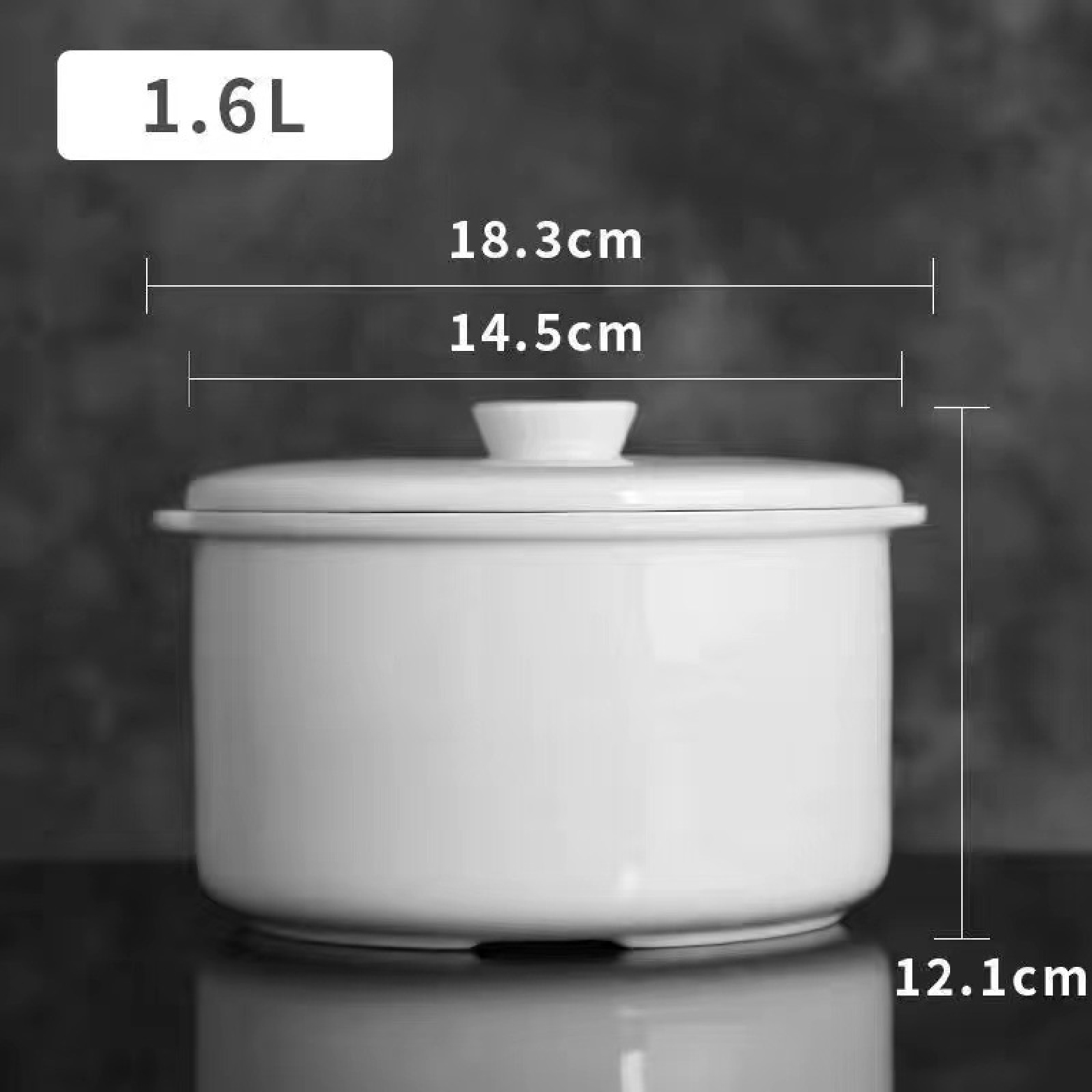 Thố sứ 0.5L 0.8L 1L 1.6L 2.5L - Phụ kiện thay thế nồi nấu chậm Bear - Thố chưng yến kèm cả nắp ...