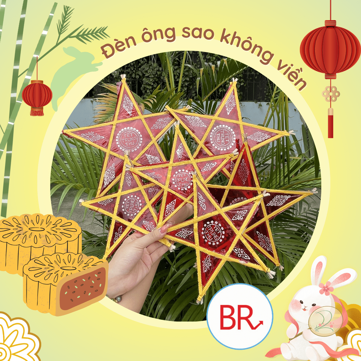 [HÀNG ĐẸP] Đèn ông sao không viền truyền thống - Lồng đèn ông sao 2 ...
