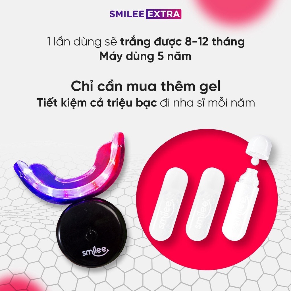 [CHỈ CÒN 5xx TRONG LIVE] Bộ Kit Trắng Răng Tại Nhà Smilee Extra - Phiên Bản Nâng Cấp Làm Trắng ...