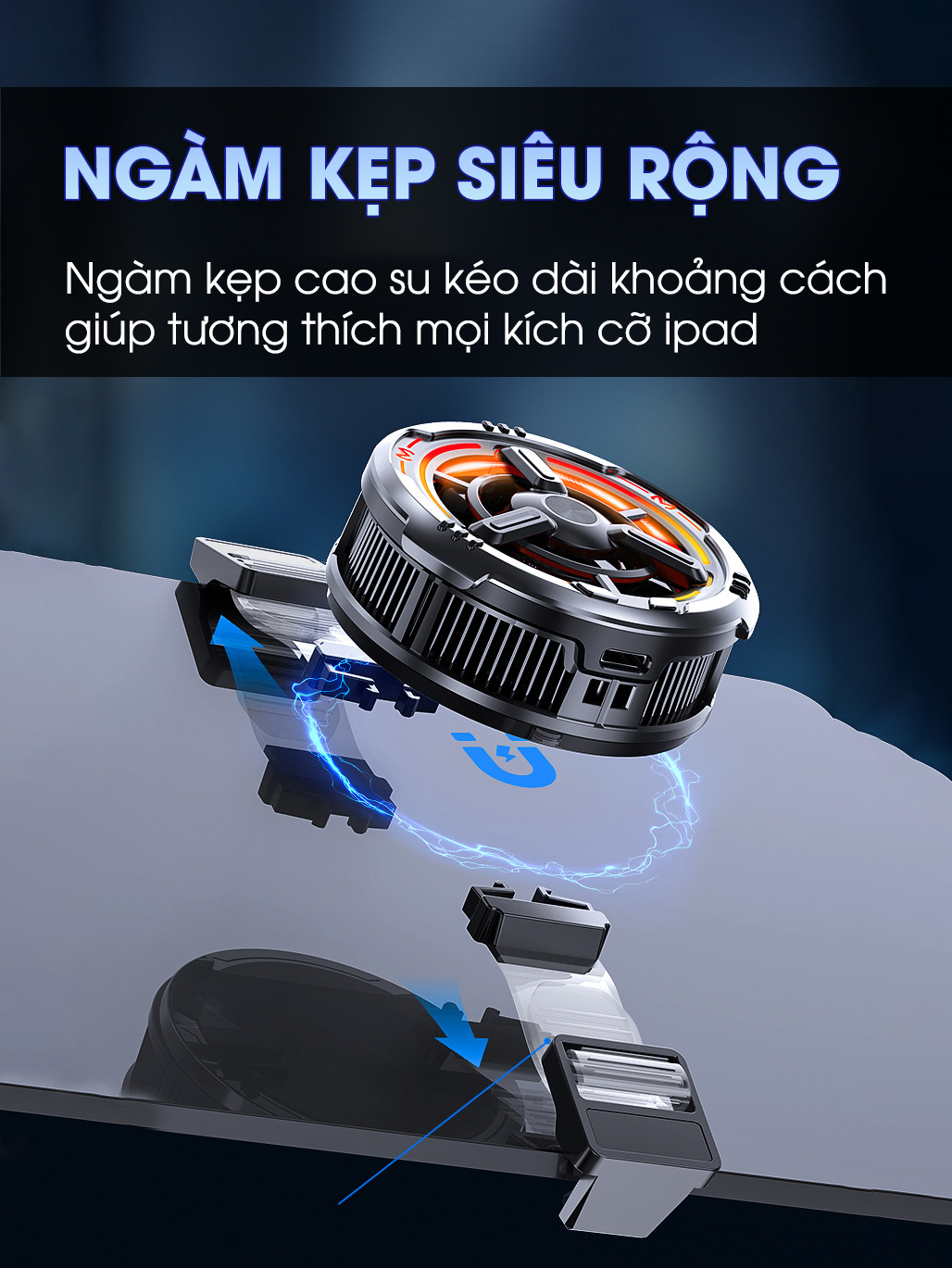 Quạt tản nhiệt điện thoại Ipad MEMO CX09 nguồn 27W công suất cao làm ...