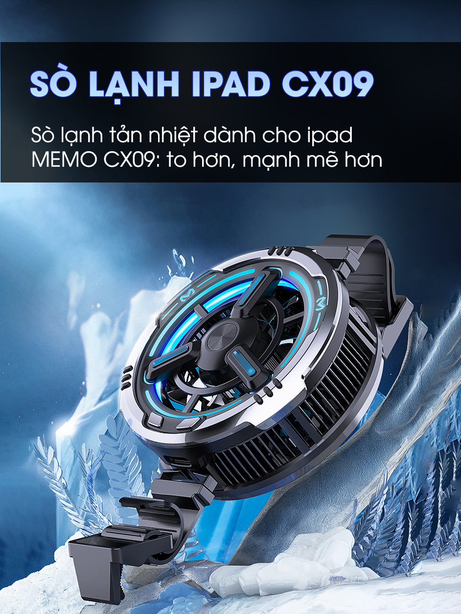 Quạt tản nhiệt điện thoại Ipad MEMO CX09 nguồn 27W công suất cao làm ...