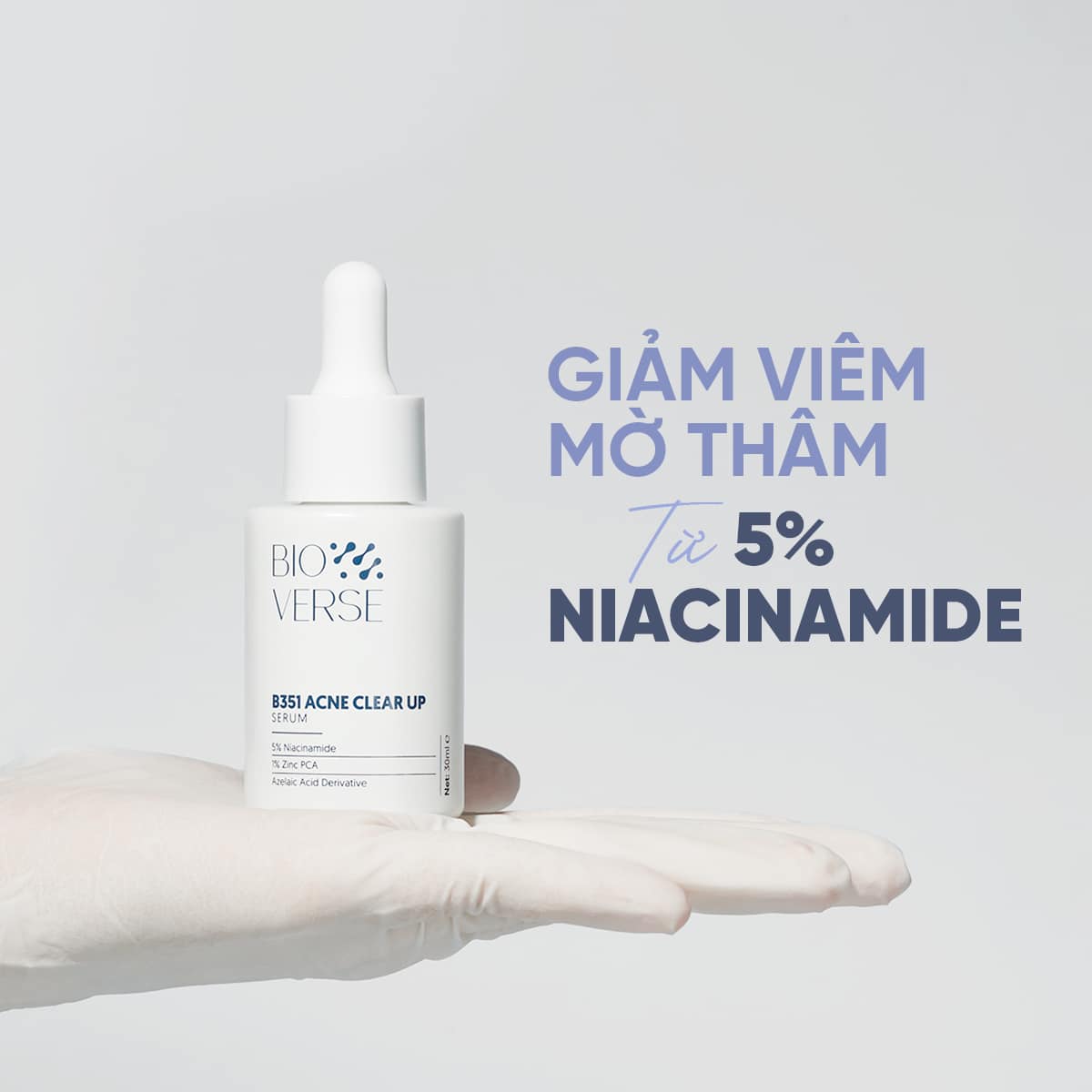 Tinh Chất Niacinamide 5% + Zinc 1% Hỗ Trợ Mụn Bioverse B351 Acne Clear ...