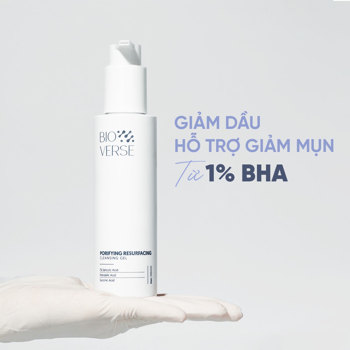 Sữa Rửa Mặt Bioverse AHA BHA Sạch Sâu Mềm Da Giảm Dầu Porifying ...