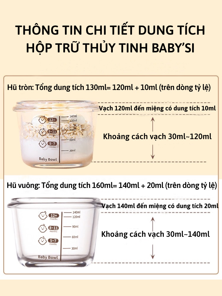 Hộp Trữ Thức Ăn Dặm Cho Bé, Hộp Trữ Đông Ăn Dặm Chất Liệu Thủy Tinh Cao Cấp | Shopee Việt Nam