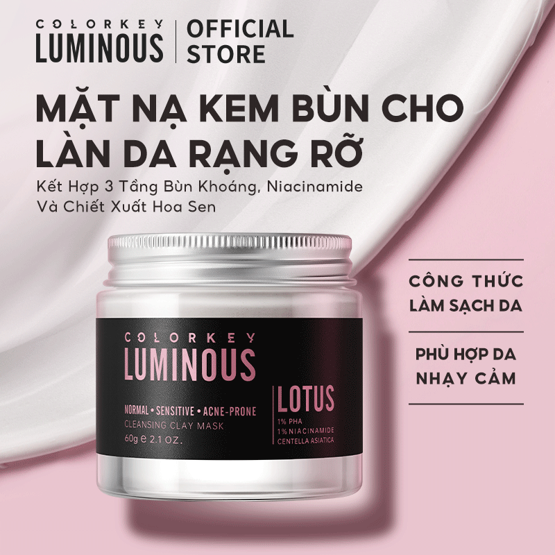 [Mini Size] Mặt Nạ Bùn COLORKEY LUMINOUS Làm Sạch Da Không Gây Khô Da ...