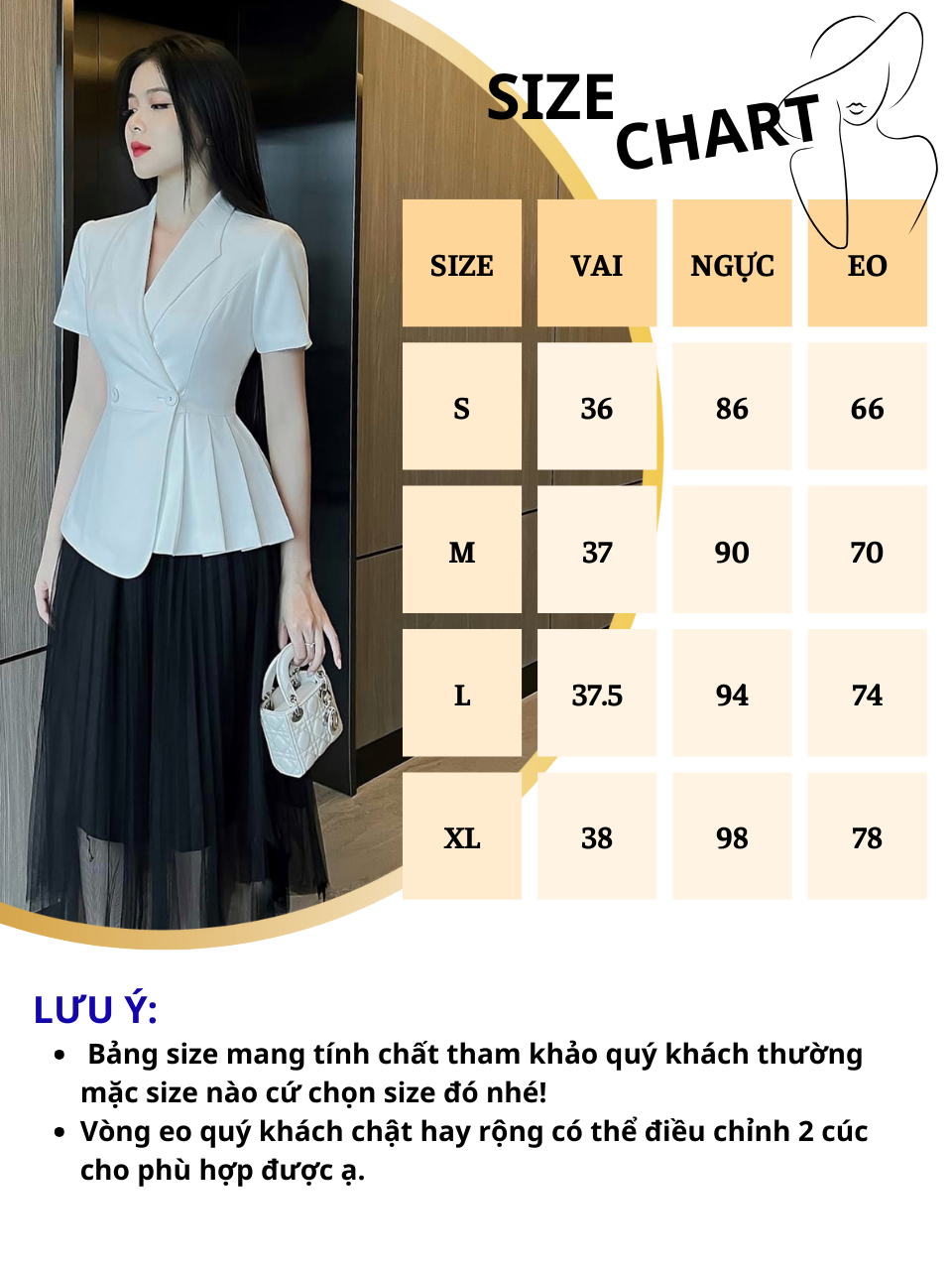 Áo vest blazer tay cộc fom dấu bụng oxatyl M38 kiểu Peplum công sở cao ...