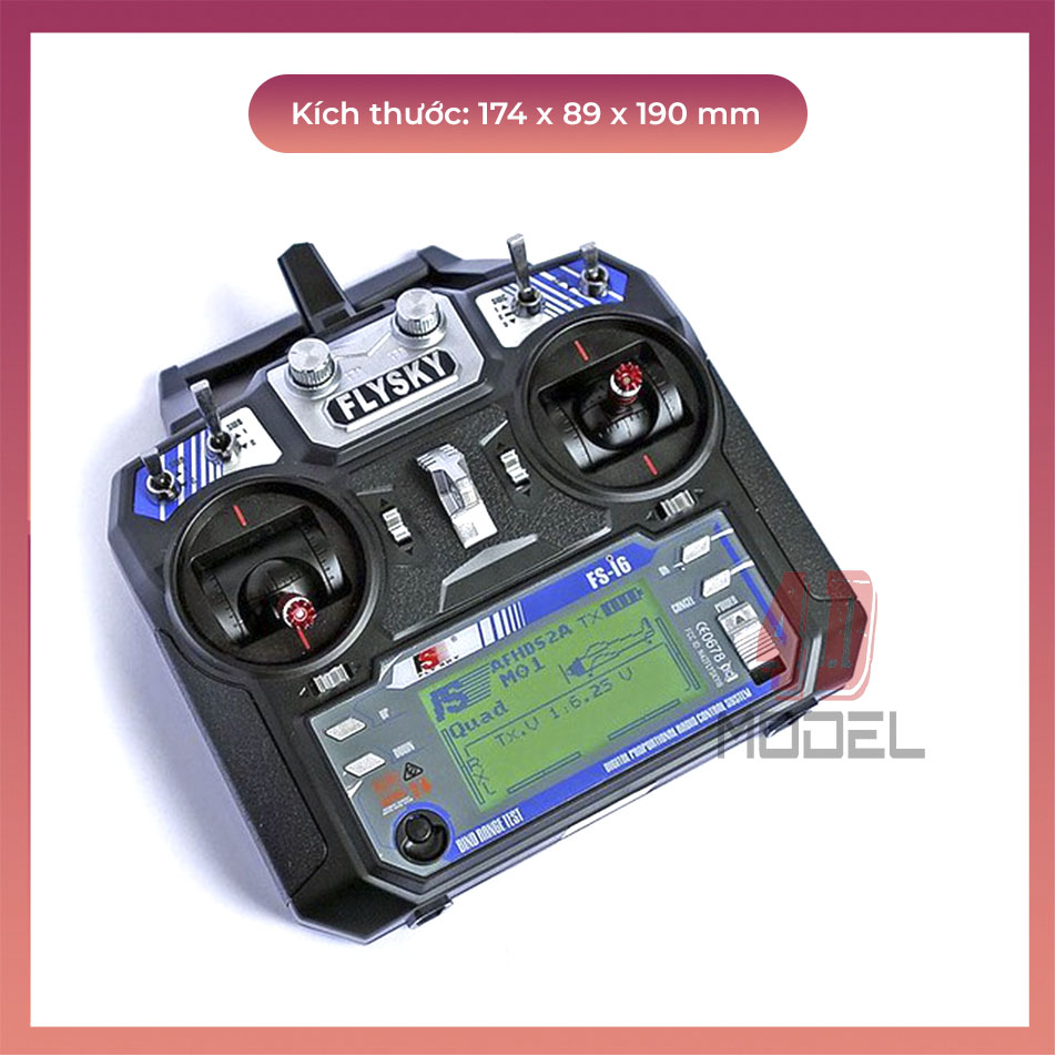 Bộ Điều Khiển 6 Kênh Flysky i6 (TX) + Mạch Thu ia6B (RX) Dùng Chế Tạo ...