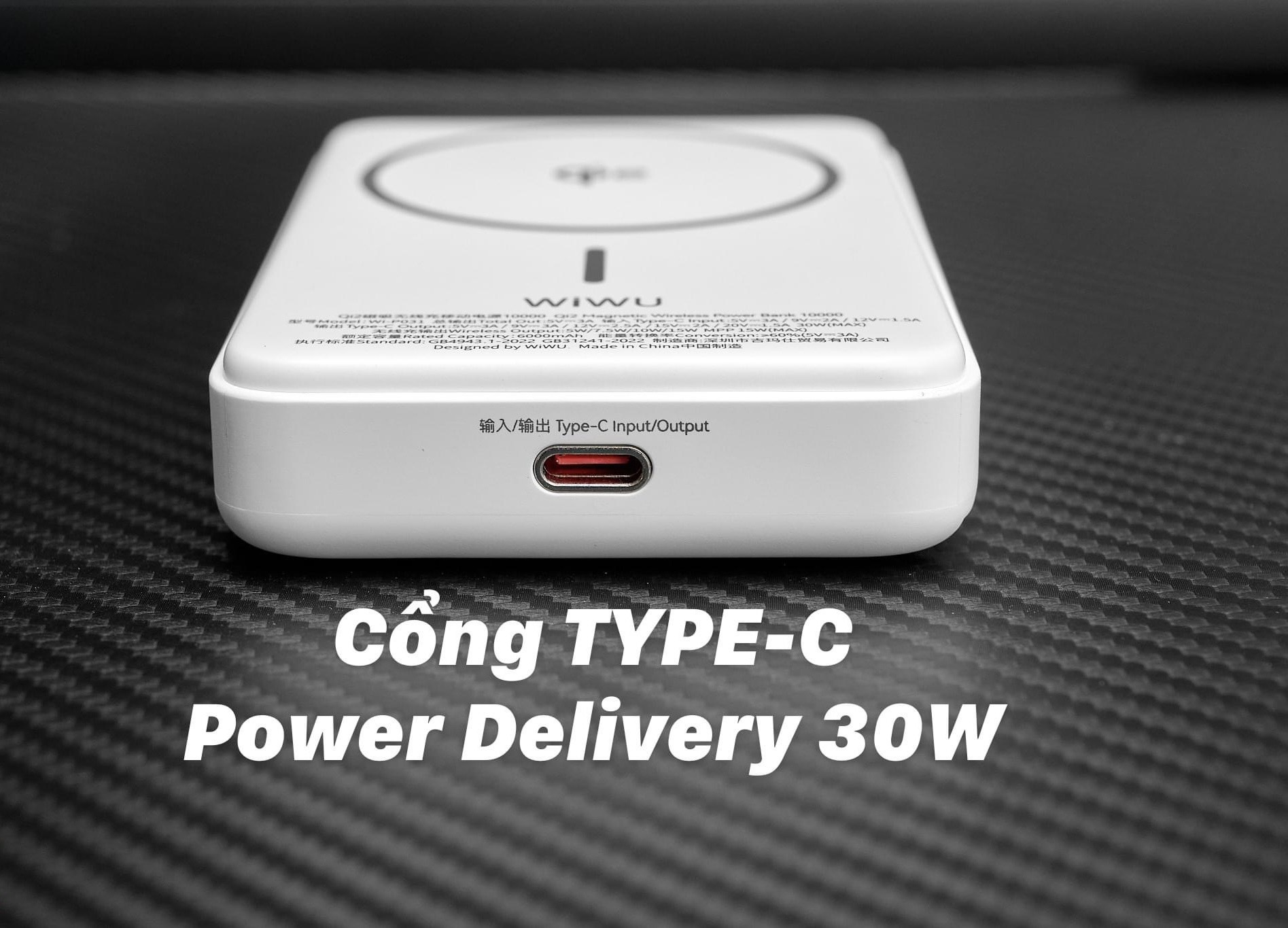 Sạc Dự Phòng Không Dây WIWU Qi2 30W Wi-P031 Chuẩn Sạc Nhanh 15W Không Dây, Dung Lượng 10.000mAh ...