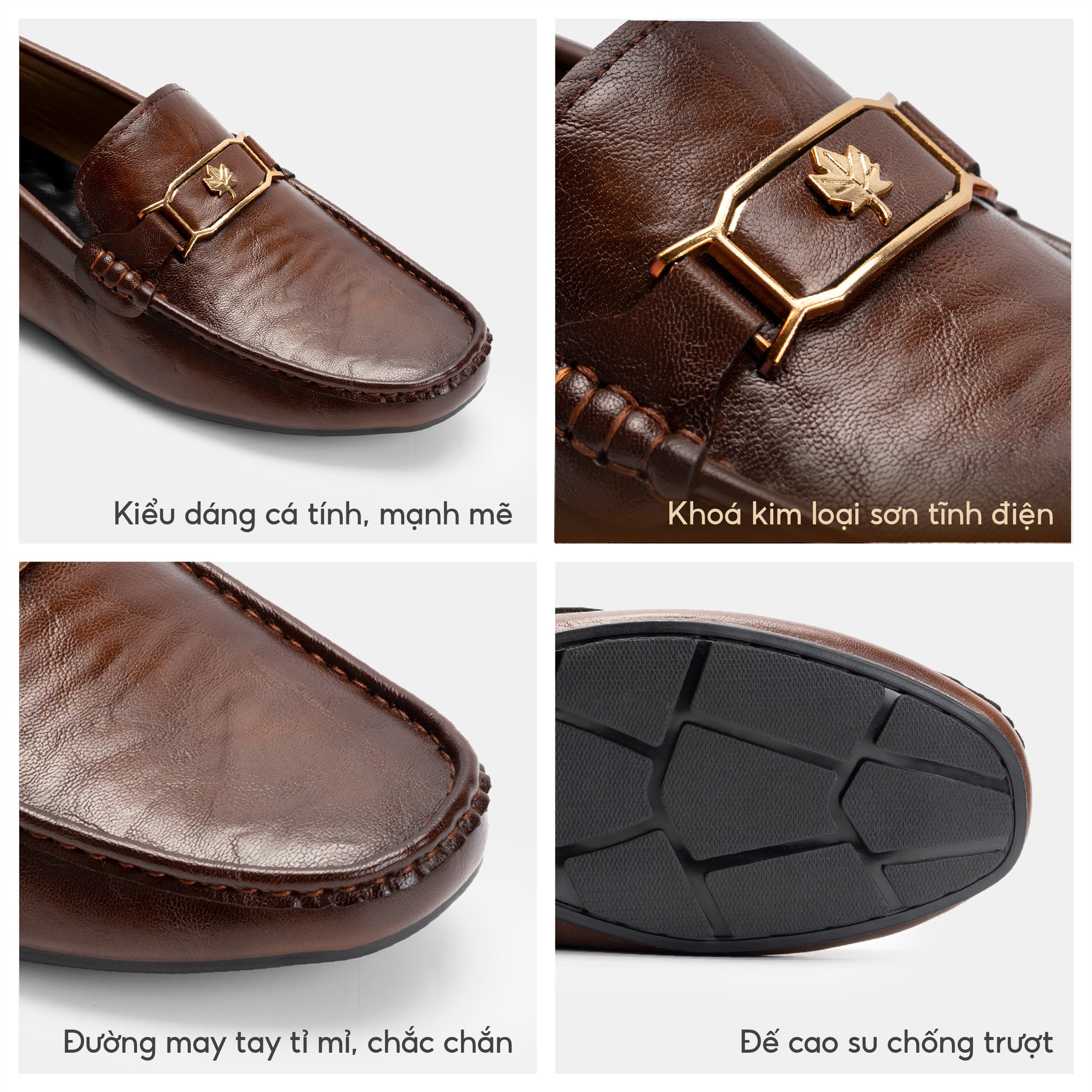 Kaleea GN02 - Giày tây nam kiểu dáng cá tính, mạnh mẽ , chuẩn form đi ...