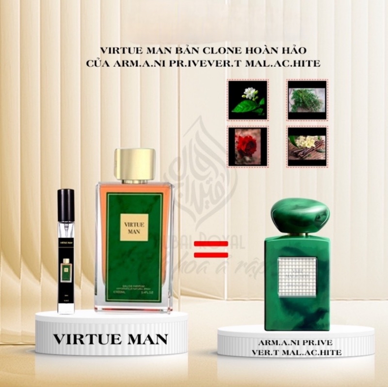 Virtue Man ( Clone Amani Prive Vert Malachite ) - Nước Hoa Unisex chiết ...