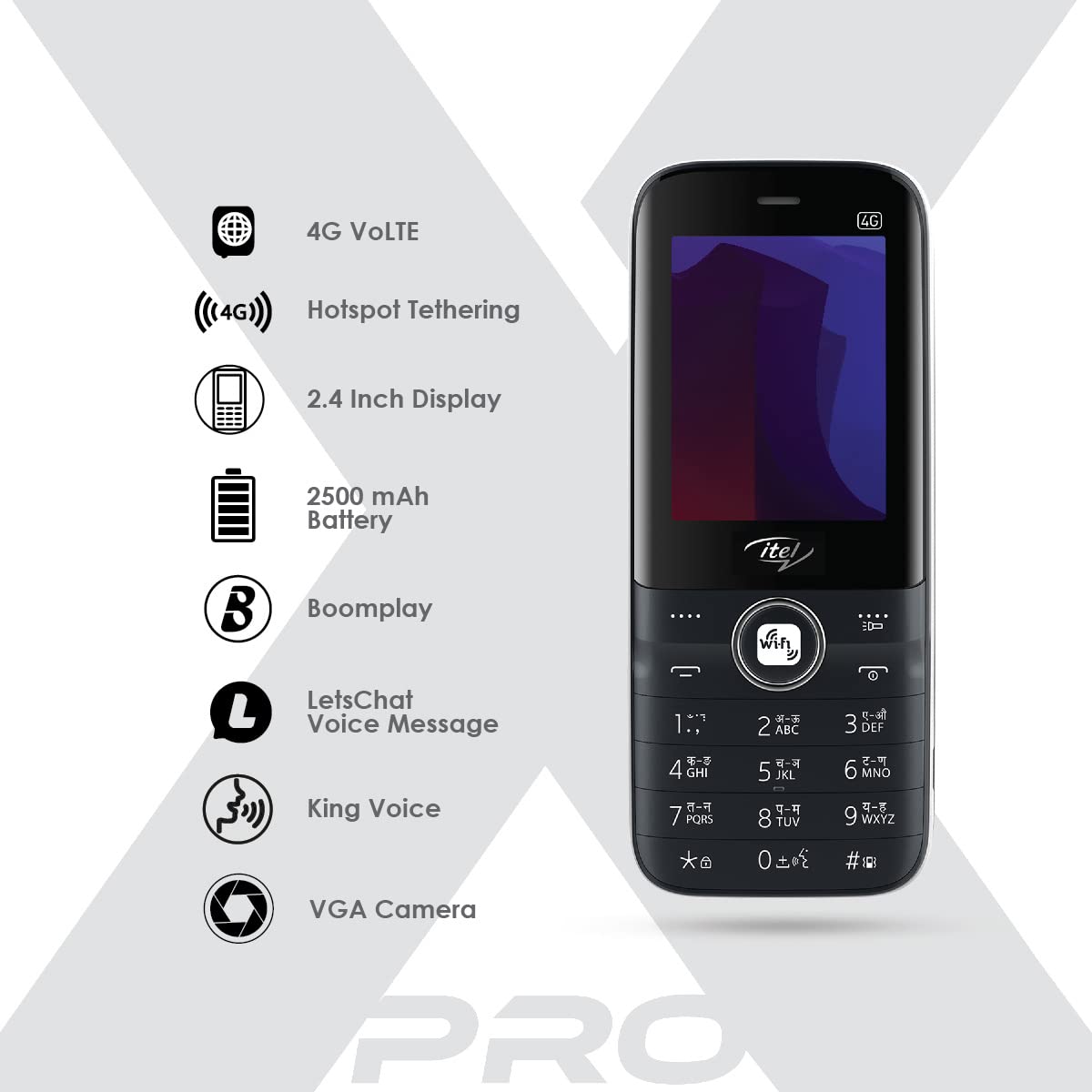 Điện thoại Itel Magic X Pro 4G ,Có WIFI,Màn hình 2.4",pin 2500mAh - Hàng chính hãng | Shopee ...