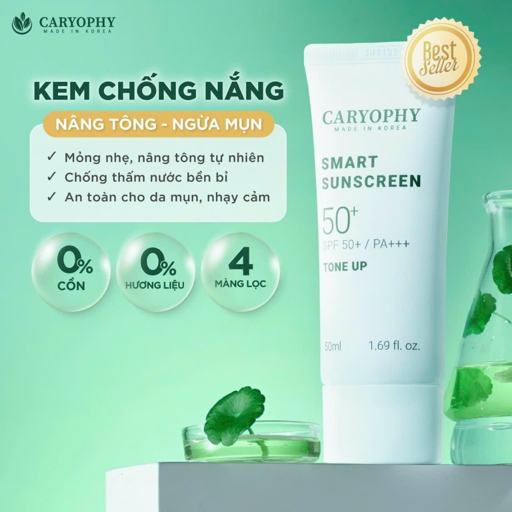 Kem Chống Nắng Caryophy Smart Tone Up Sunscreen 50ml - myphamminhchau21 ...