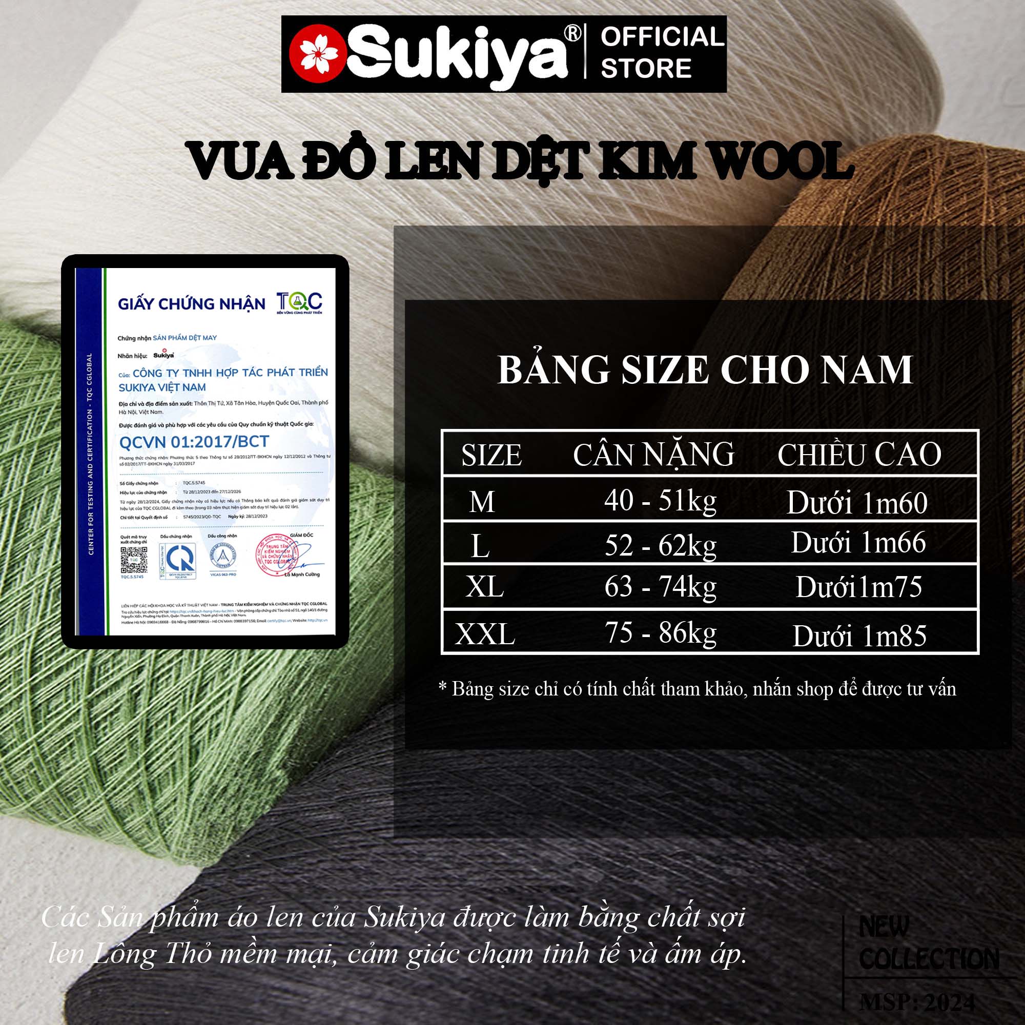 Áo Len Ghile Nam Nữ Kẻ Cổ SUKIYA Chất Len Lông Cừu Mềm Mịn Hàng Cao Cấp ...