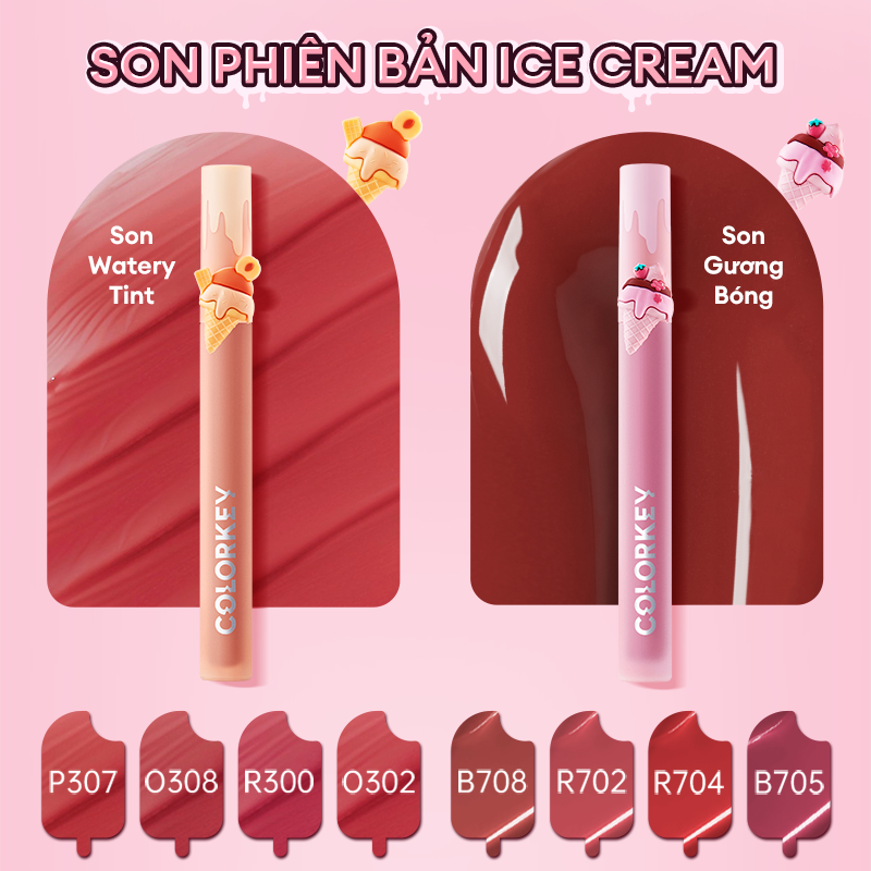 Son COLORKEY Phiên Bản Ice Cream Ngọt Ngào Thời Thượng 1.7g | Shopee ...