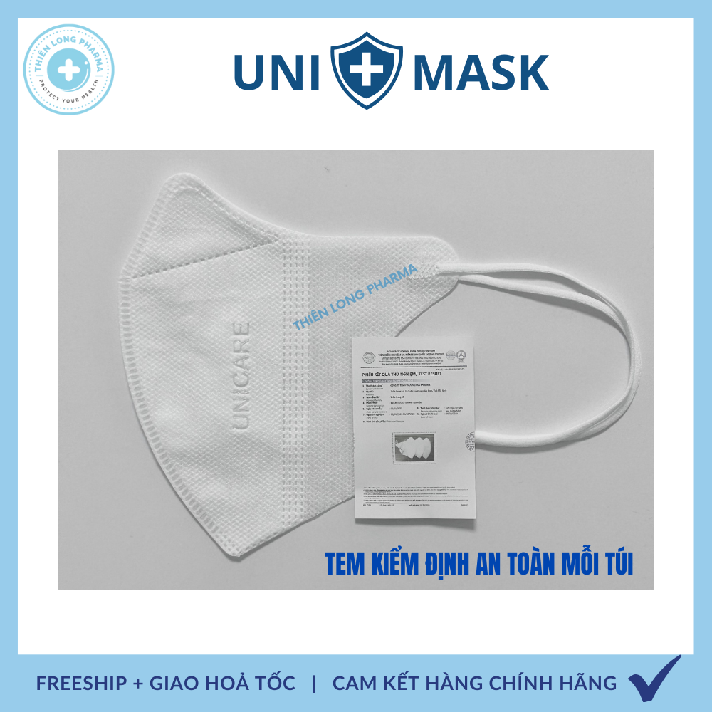 [Thùng 100Cái] Khẩu trang 5D Uni Mask 3 lớp kháng khuẩn hàng chính hãg ...