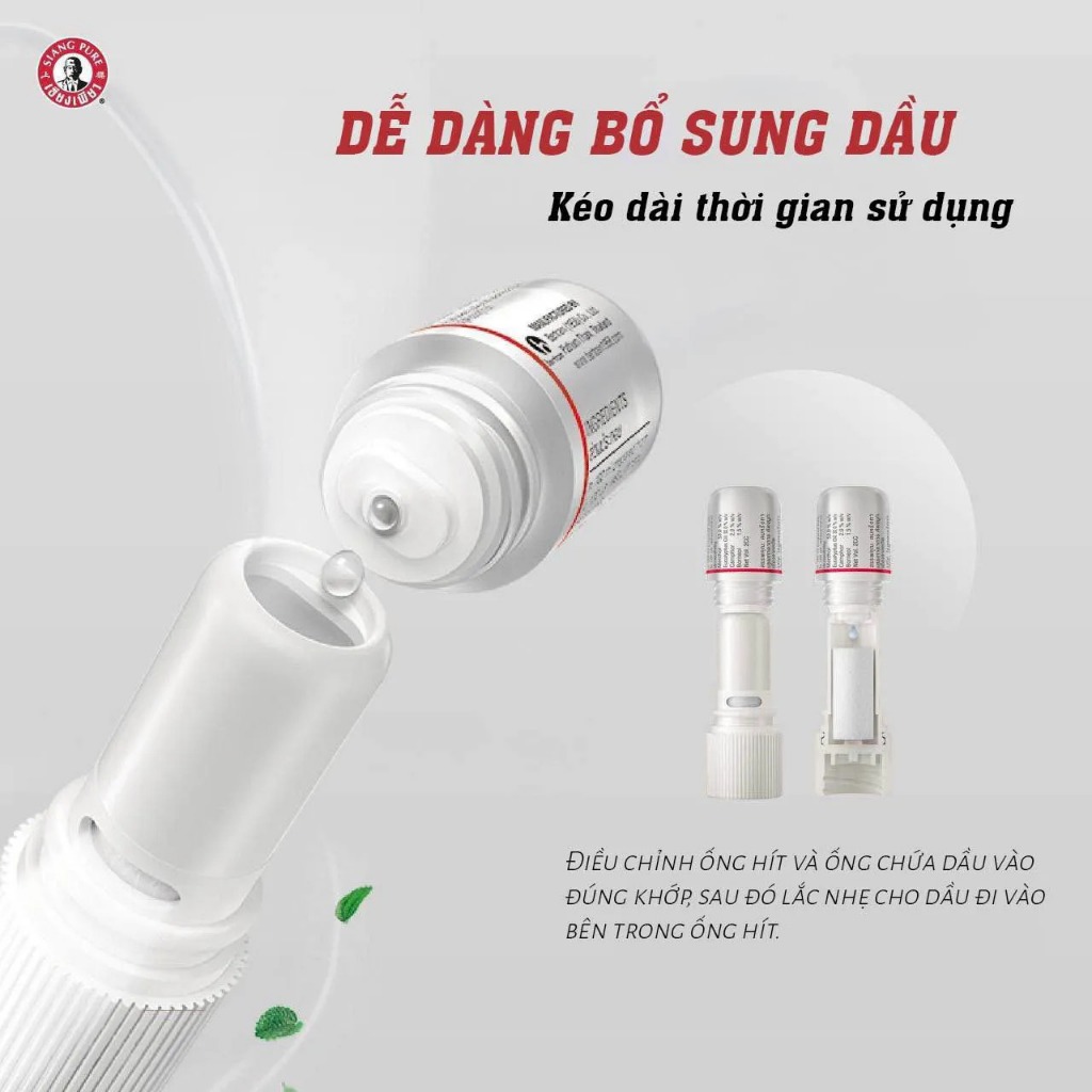 [Mẫu Mới] Ống Hít Thông Mũi 2 Đầu Siang Pure Inhaler Formula II Ông Già ...