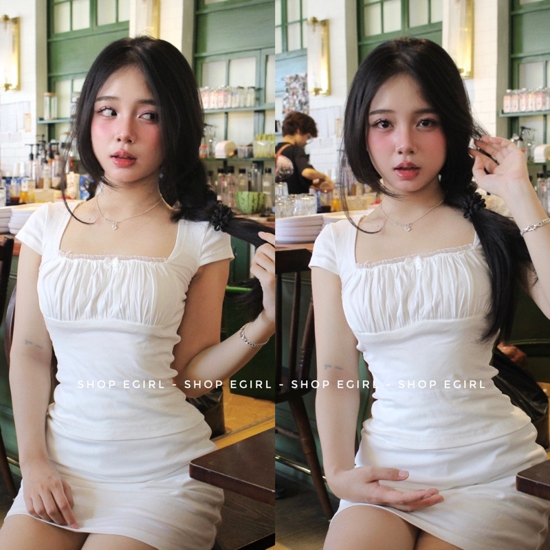 Set váy tiểu thư ,áo và chân váy ôm ngắn đẹp phong cách lolita,y2k,egirl | Shopee Việt Nam