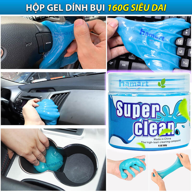 Hộp 160g Gel Slime Hamart Làm Sạch Bàn Phím Lau Dính Bụi Thiết Bị Điện Tử Vệ Sinh Nội Thất Ô Tô ...