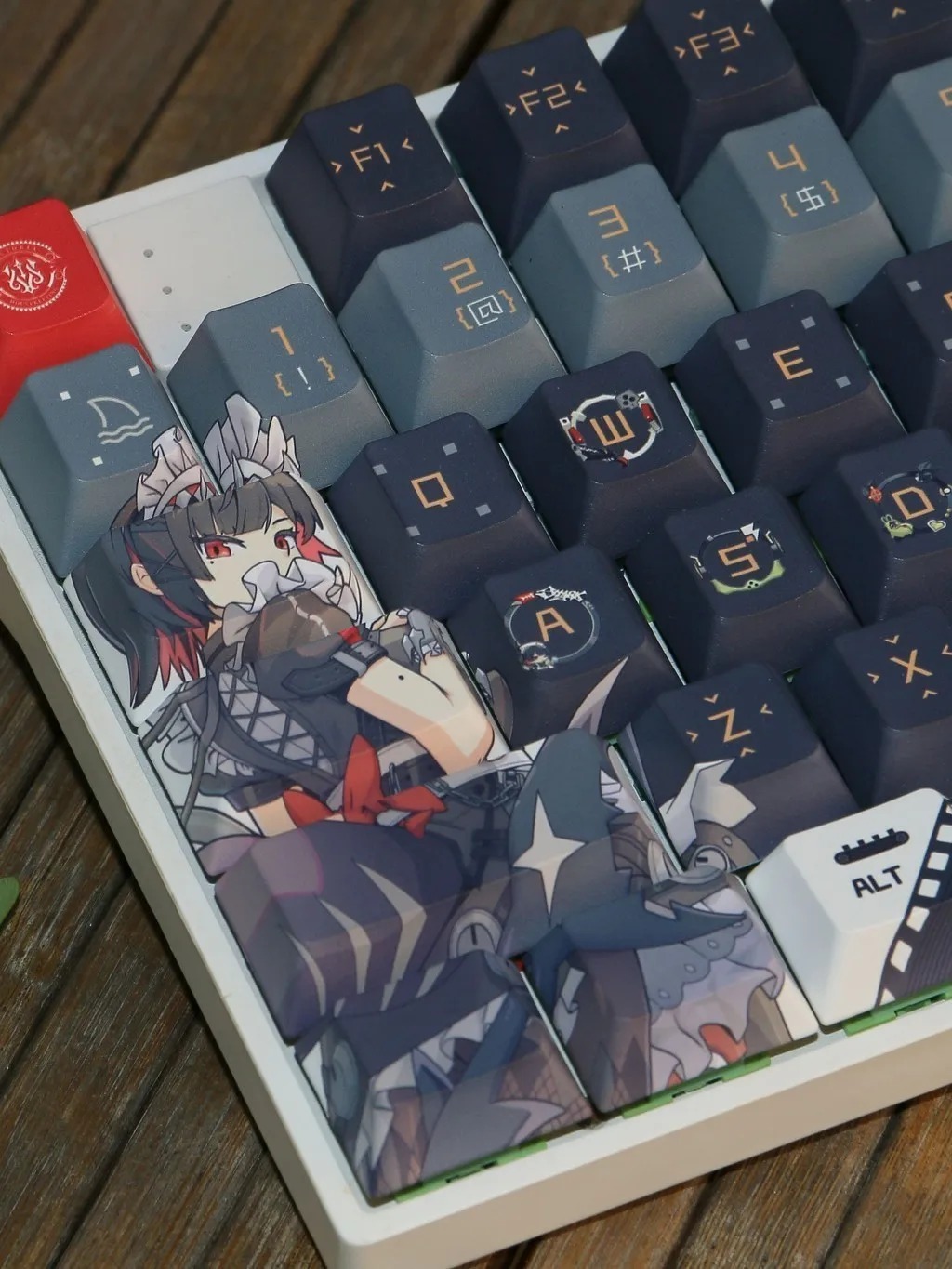 Keycap Zenless Zone Zero Ellen Joe thick PBT xuyên led in dyesub 5 mặt ...