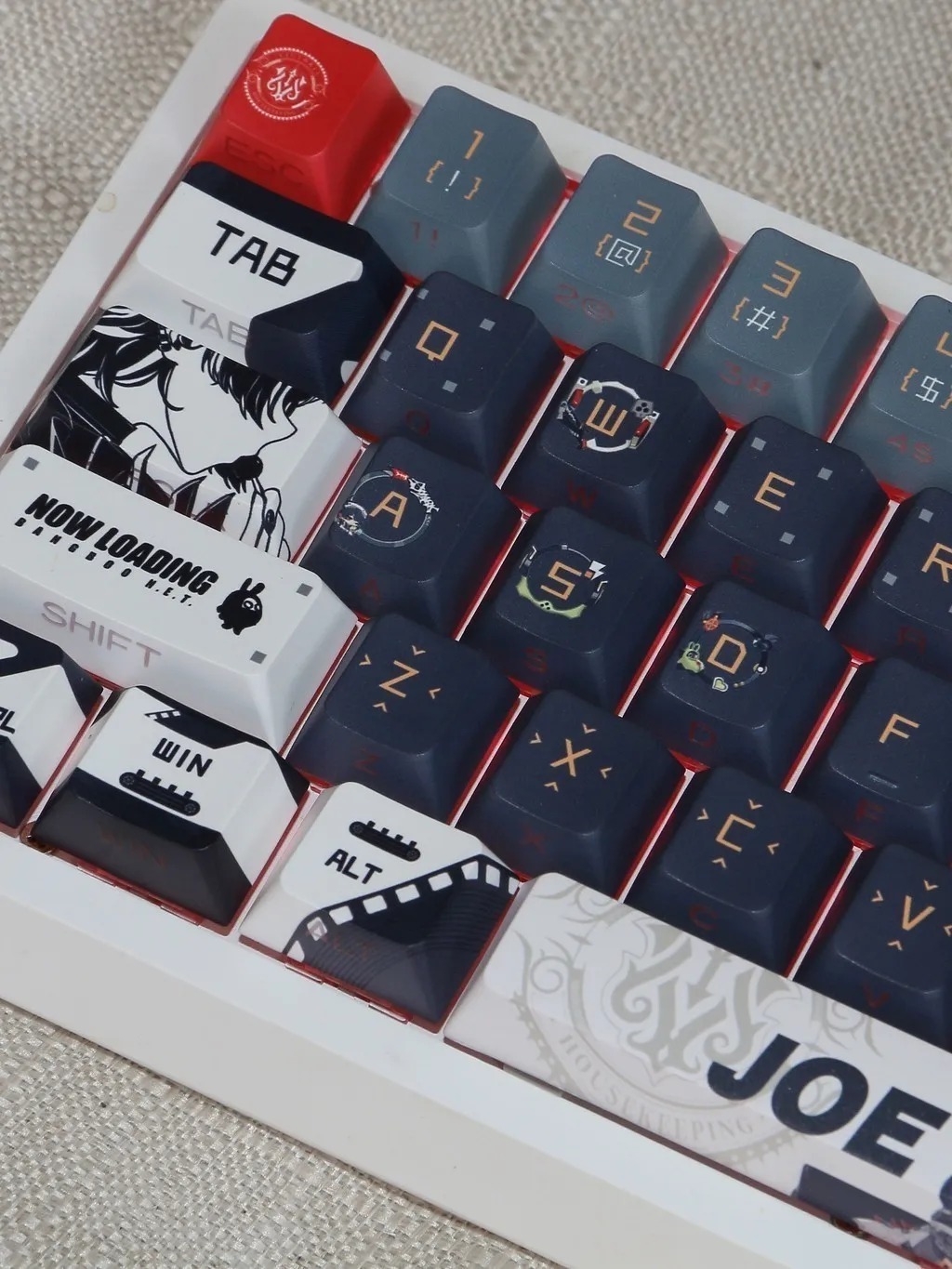 Keycap Zenless Zone Zero Ellen Joe thick PBT xuyên led in dyesub 5 mặt ...